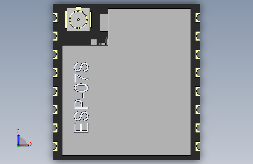 ESP-07S_SOLIDWORKS 2021_模型图纸下载 – 懒石网