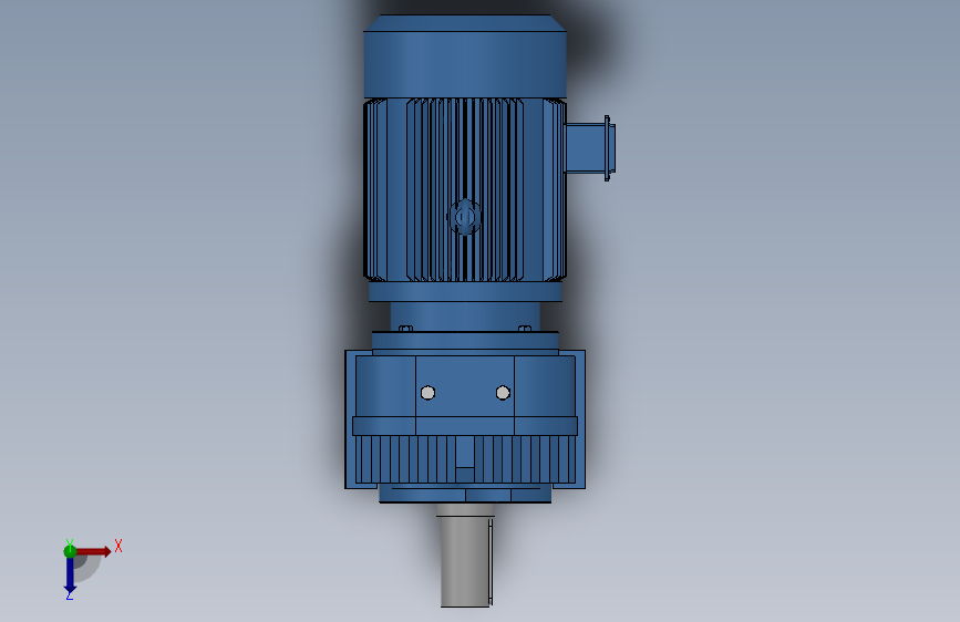 F107底脚安装平行轴-斜齿轮减速电机[F107-19.20×Y22-4P-M5-J1]_SOLIDWORKS 2018_模型图纸下载 – 懒石网