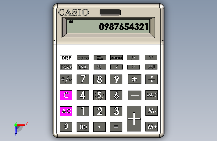 计算器_STEP_模型图纸下载 – 懒石网