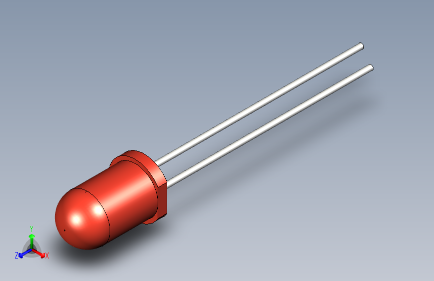 LED灯3mm_STEP_模型图纸下载 – 懒石网
