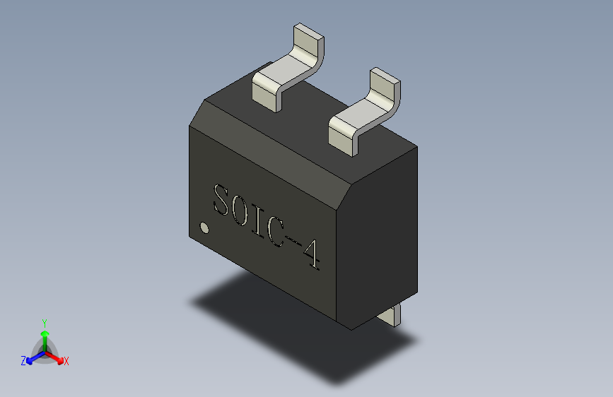SOIC-4_STEP_模型图纸下载 – 懒石网