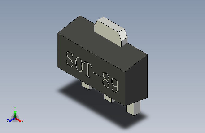 SOT-89_STEP_模型图纸下载 – 懒石网