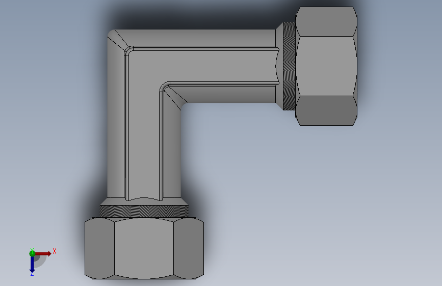 SKV 联管弯头卡套接头_SKV 06_SOLIDWORKS 2018_模型图纸下载 – 懒石网