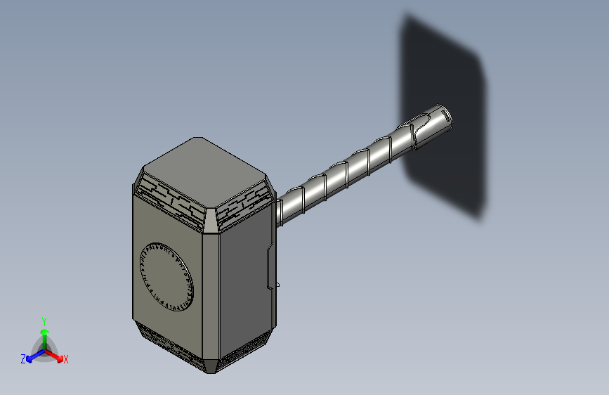雷神之锤_STEP_模型图纸下载 – 懒石网