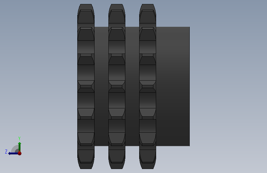 直孔链轮10B型_16-10B-3_SOLIDWORKS 2018_模型图纸下载 – 懒石网