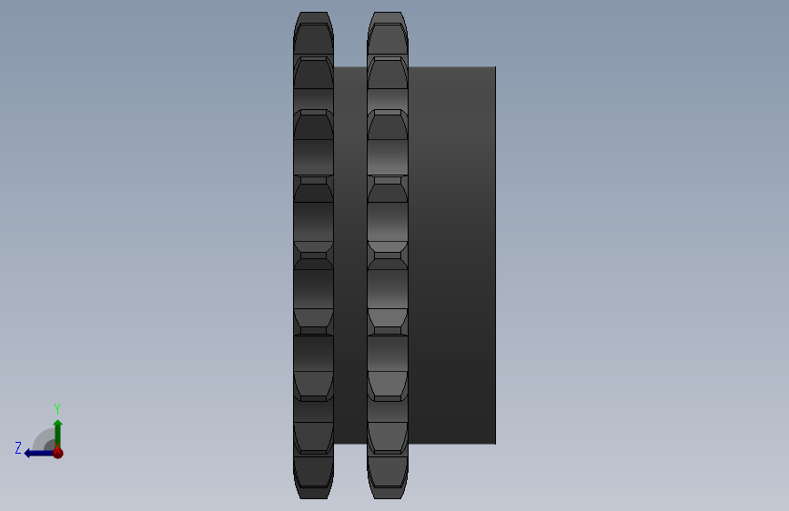直孔链轮10B型_20-10B-2_SOLIDWORKS 2018_模型图纸下载 – 懒石网