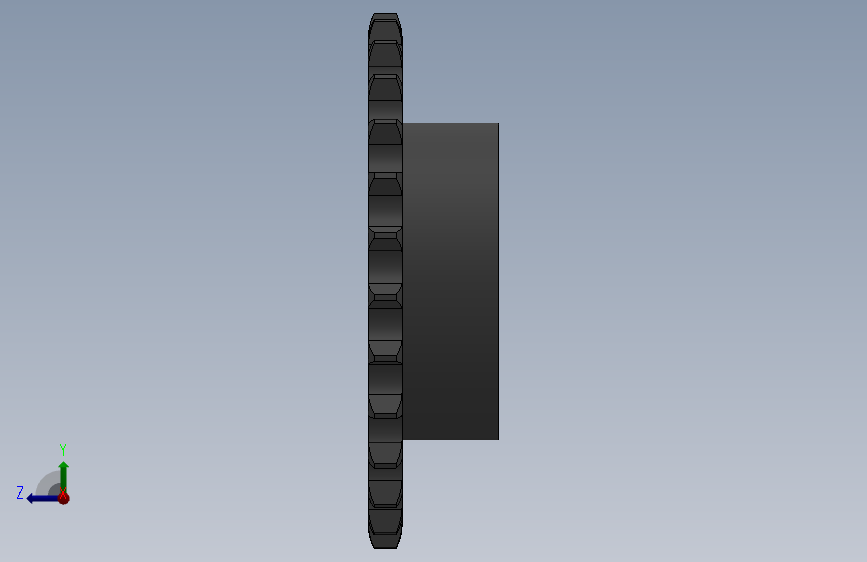直孔链轮10B型_27-10B-1_SOLIDWORKS 2018_模型图纸下载 – 懒石网