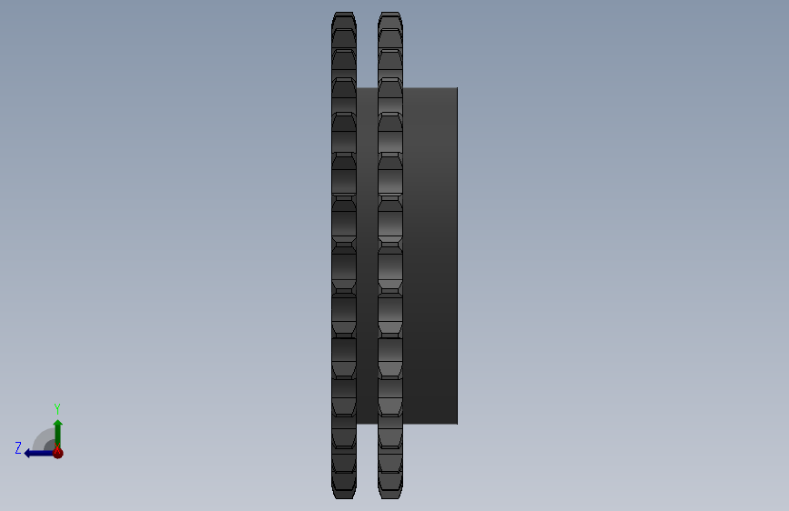 直孔链轮10B型_33-10B-2_SOLIDWORKS 2018_模型图纸下载 – 懒石网