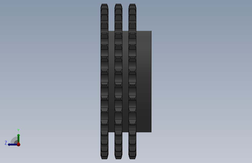 直孔链轮10B型_35-10B-3_SOLIDWORKS 2018_模型图纸下载 – 懒石网