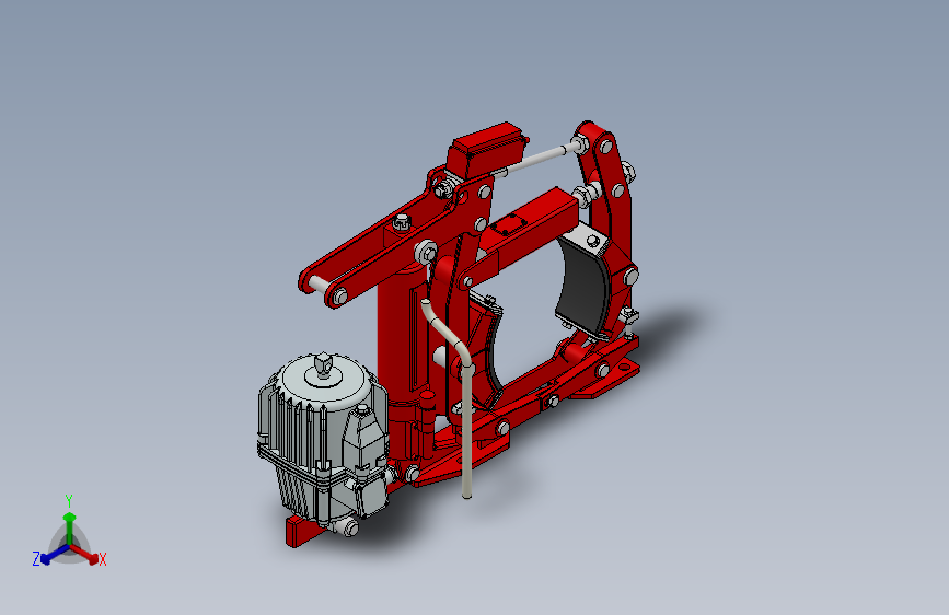 YWL系列电力液压鼓式制动器YWL250-500-ⅠA-HR WL RL WC_SOLIDWORKS 2018_模型图纸下载 – 懒石网