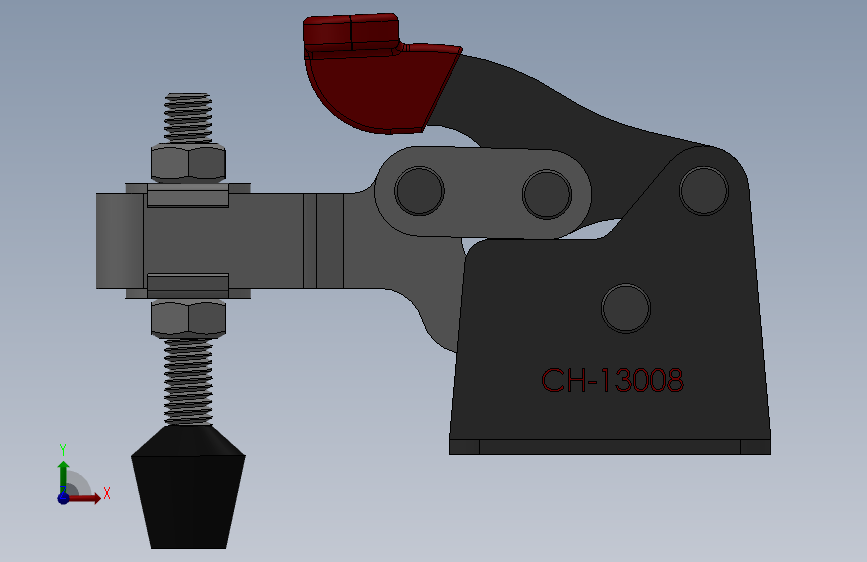 CH-13008垂直式快速夹钳_SOLIDWORKS 2020_模型图纸下载 – 懒石网