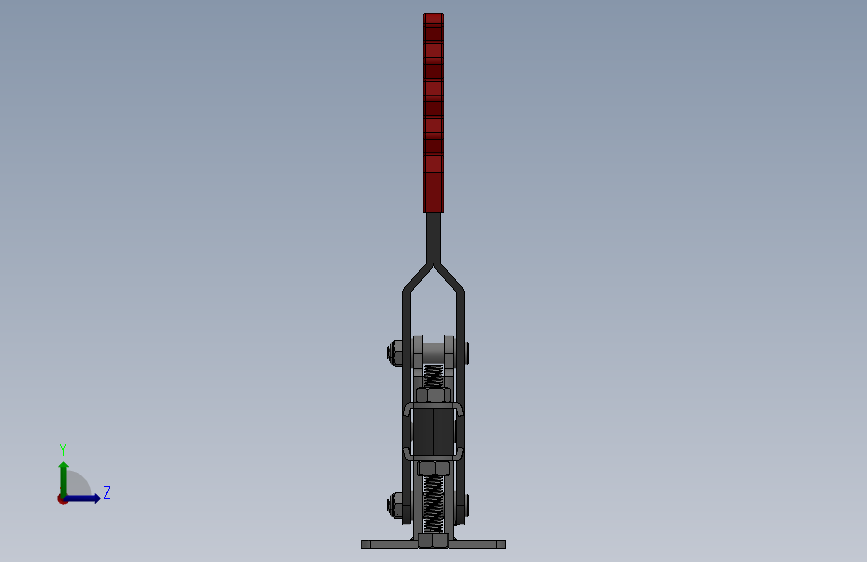 CH-14412垂直式快速夹钳_SOLIDWORKS 2020_模型图纸下载 – 懒石网