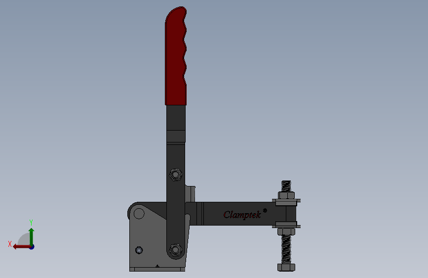 CH-14412垂直式快速夹钳_SOLIDWORKS 2020_模型图纸下载 – 懒石网