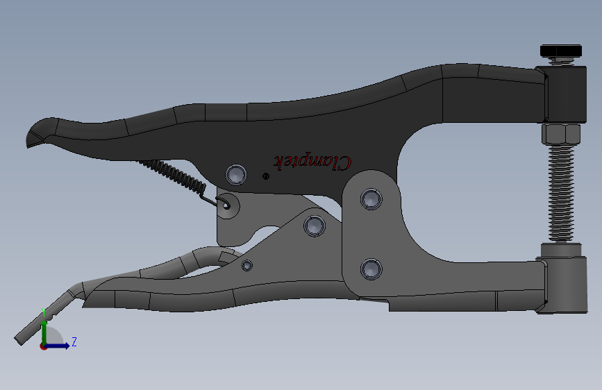 CH-51020快速夹钳_SOLIDWORKS 2020_模型图纸下载 – 懒石网