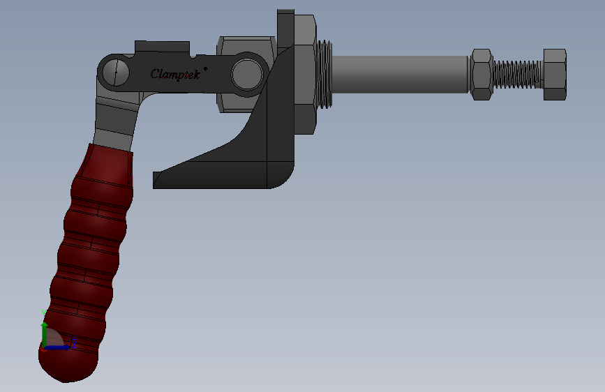 CH-36205推拉式快速夹钳_SOLIDWORKS 2020_模型图纸下载 – 懒石网