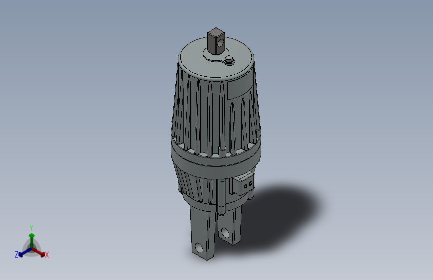 EB1-25／4～EB1-90／8系列电力液压推动器EB1-90／8_SOLIDWORKS 2018_模型图纸下载 – 懒石网