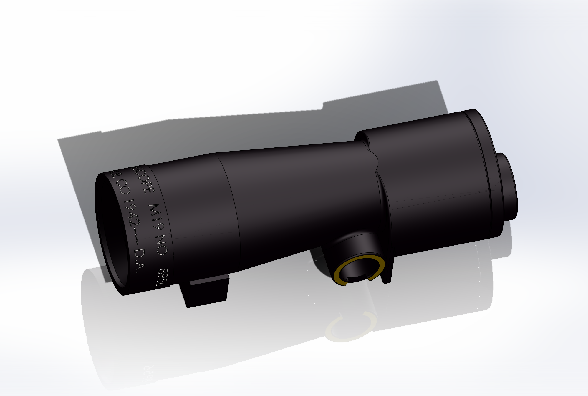 M19瞄准镜_SOLIDWORKS_模型图纸下载 – 懒石网