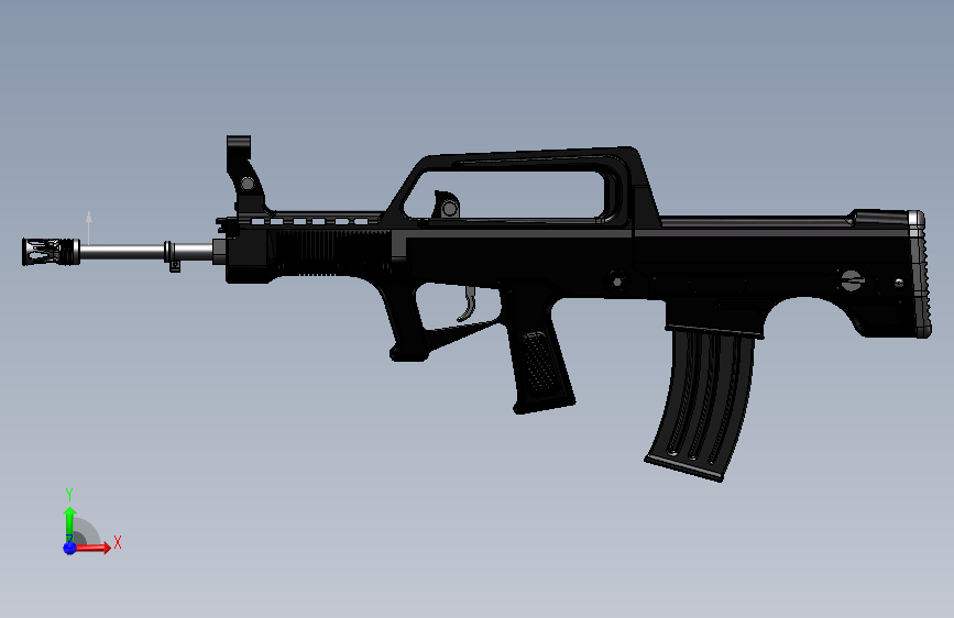 QBZ-95_SOLIDWORKS 2012_模型图纸免费下载 – 懒石网