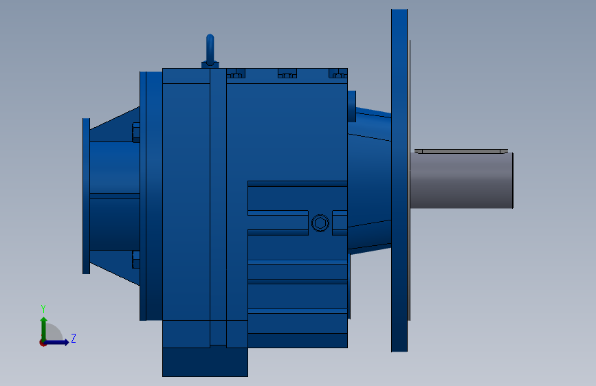 RF137ZP斜齿轮减速机RF137-7.59-M1-P112-Φ550_SOLIDWORKS 2018_模型图纸下载 – 懒石网