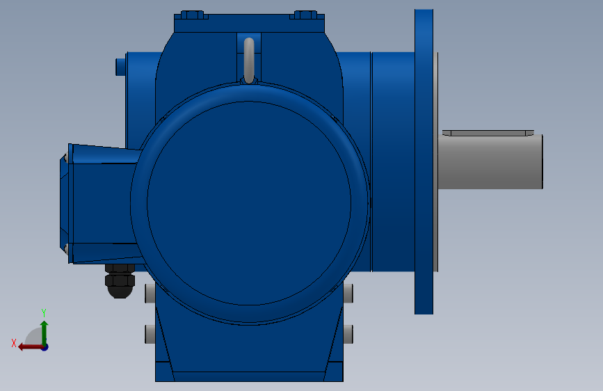 SF77法兰轴伸式安装斜齿-蜗轮蜗杆减速机SF77-YV1.1-4P-157.08-M1-0°-B_SOLIDWORKS 2018_模型图纸 ...