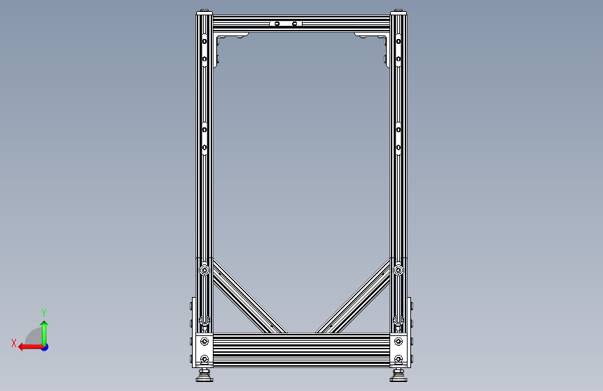 8020框架三维图_IGES_模型图纸下载 – 懒石网