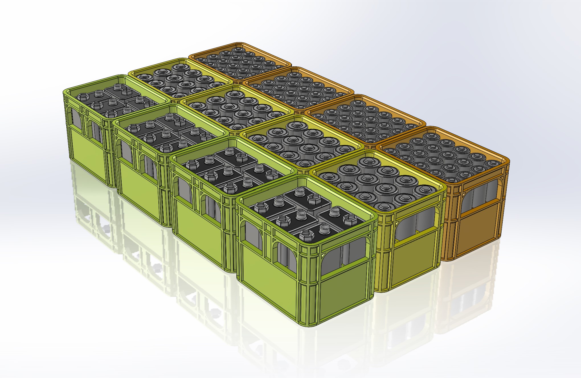 嵌套电池_SOLIDWORKS 2020_模型图纸下载 – 懒石网