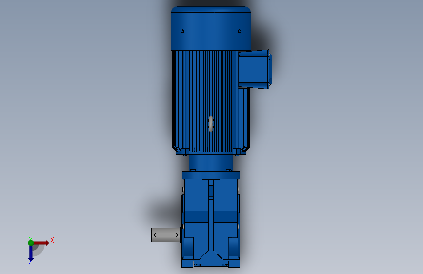 K77底脚轴伸式安装螺旋锥齿轮减速机K77-YVE5.5-4P-29.27-M1-0°-B_SOLIDWORKS 2018_模型图纸下载 – 懒石网