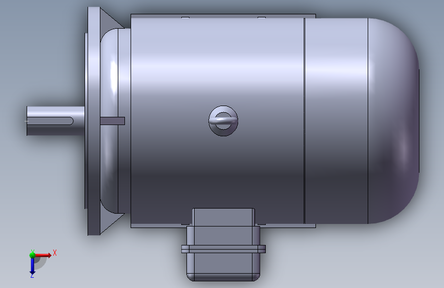 Y132M-4电机_SOLIDWORKS 2007_模型图纸下载 – 懒石网