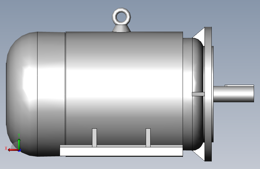 Y160L-4电机_SOLIDWORKS 2008_模型图纸下载 – 懒石网