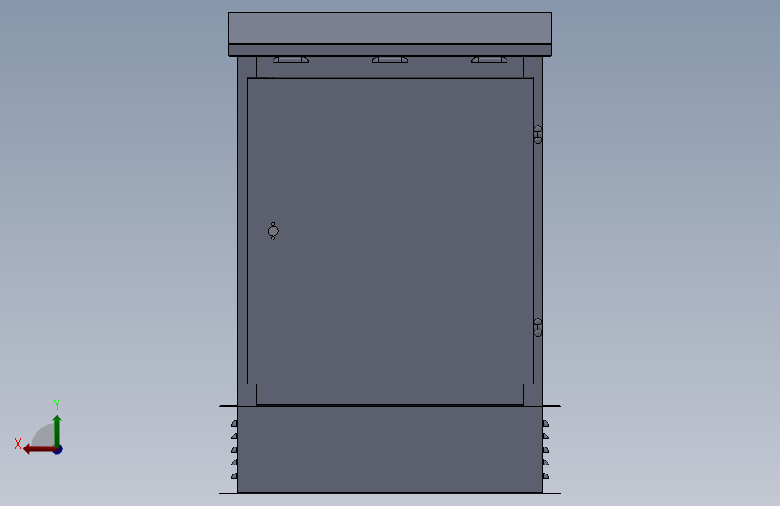 K0193-电气户外箱（800+200底座）_SOLIDWORKS 2013_模型图纸下载 – 懒石网
