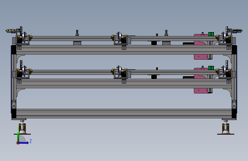 K2440-液晶面板大型双层流水线_SOLIDWORKS 2021_模型图纸下载 – 懒石网