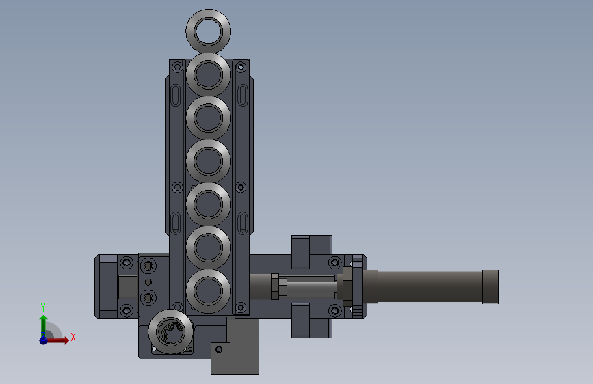 K7922-气缸分料机构图_SOLIDWORKS 2013_模型图纸下载 – 懒石网