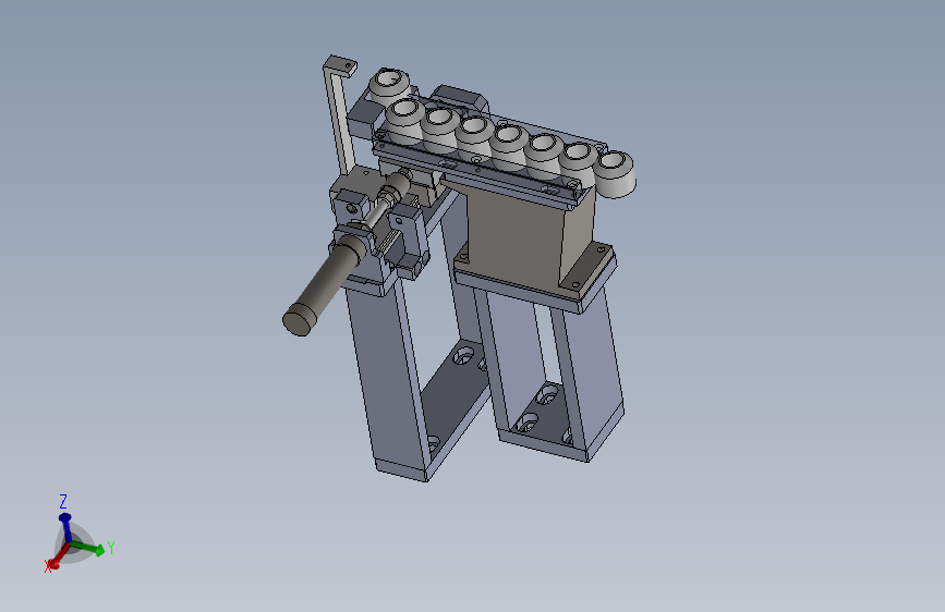 K7922-气缸分料机构图_SOLIDWORKS 2013_模型图纸下载 – 懒石网