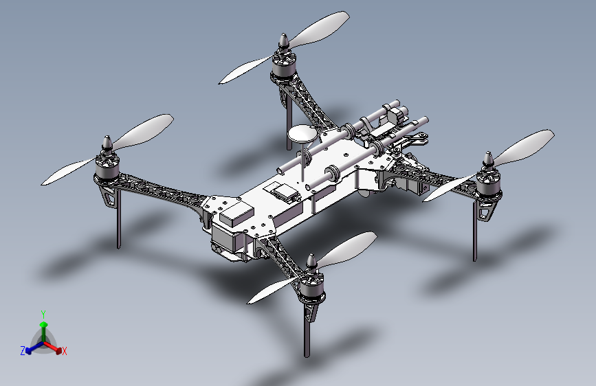 K9189-quadcopter无人机_SOLIDWORKS 2012_模型图纸下载 – 懒石网