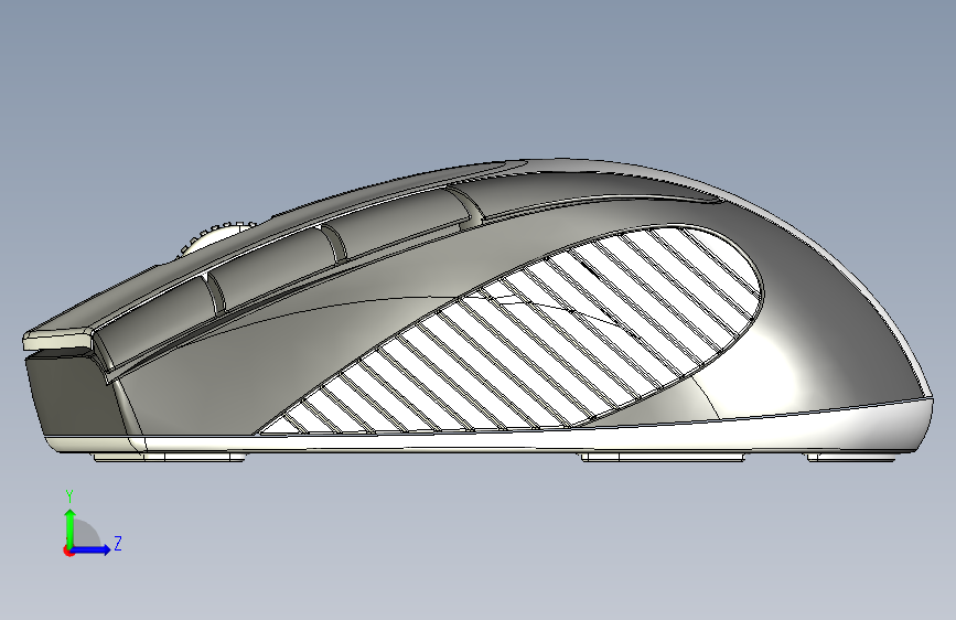 雷柏鼠标Rapoo-V8外观模型_PROE Proe5.0_模型图纸下载 – 懒石网