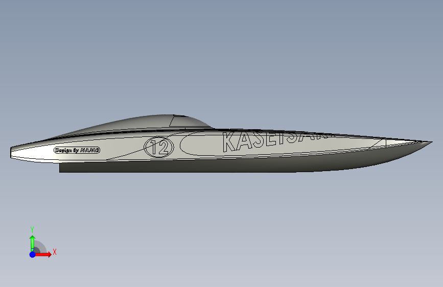 Y0879-轮船 军舰 catamaran-offshore-racing-boat-rc-model-1 2 STP IGS_STEP_模型 ...