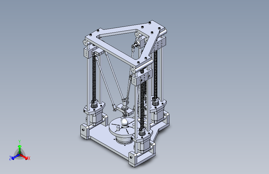 Y1179-工业机器人 5-DOF parallel robot STP_STEP_模型图纸下载 – 懒石网