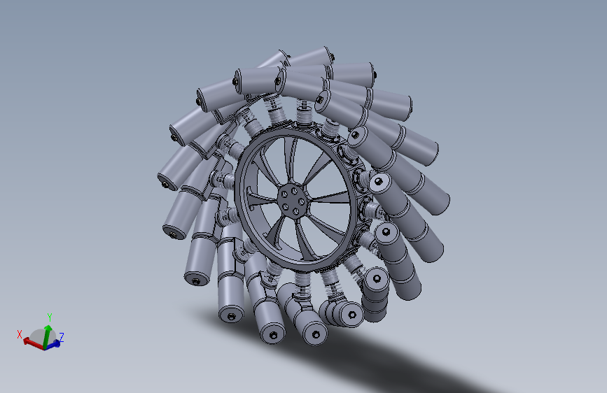 Y1987-麦克纳姆轮 swedish-wheel-design SW_SOLIDWORKS 2012_模型图纸下载 – 懒石网