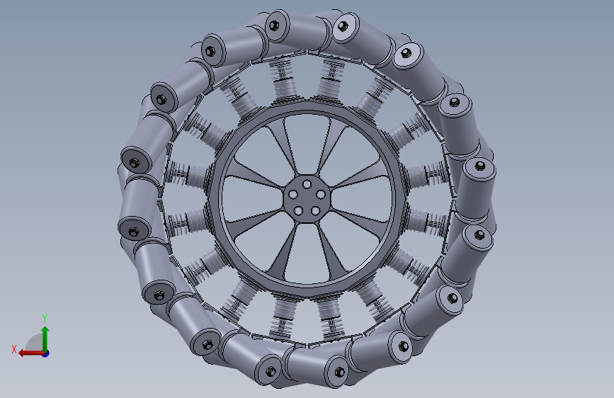 Y1987-麦克纳姆轮 swedish-wheel-design SW_SOLIDWORKS 2012_模型图纸下载 – 懒石网
