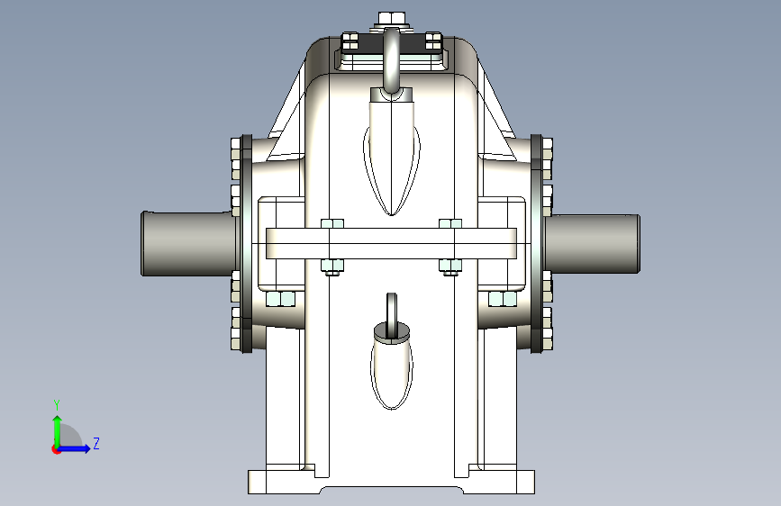 Y2480-减速器 jednostepeni-reduktor-gearbox CREO_PROE_模型图纸下载 – 懒石网