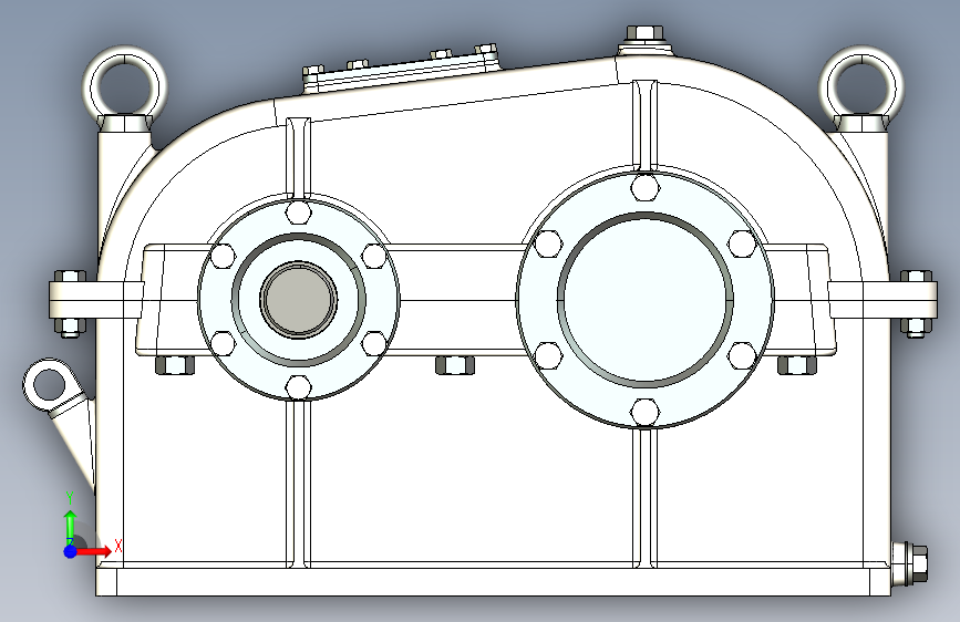 Y2480-减速器 jednostepeni-reduktor-gearbox CREO_PROE_模型图纸下载 – 懒石网