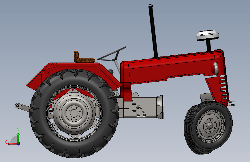 Y3719-拖拉机 tractor-22 SW_SOLIDWORKS 2013_模型图纸下载 – 懒石网