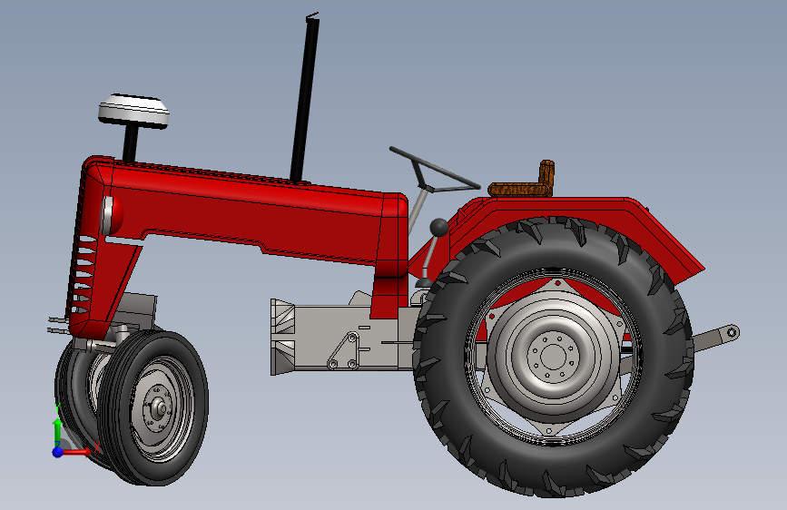 Y3719-拖拉机 tractor-22 SW_SOLIDWORKS 2013_模型图纸下载 – 懒石网
