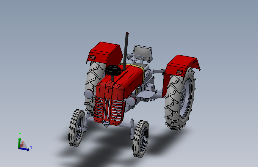 Y3722-拖拉机 tractor-72 SW_SOLIDWORKS 2016_模型图纸下载 – 懒石网