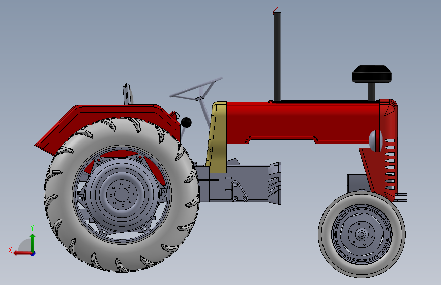 Y3722-拖拉机 tractor-72 SW_SOLIDWORKS 2016_模型图纸下载 – 懒石网
