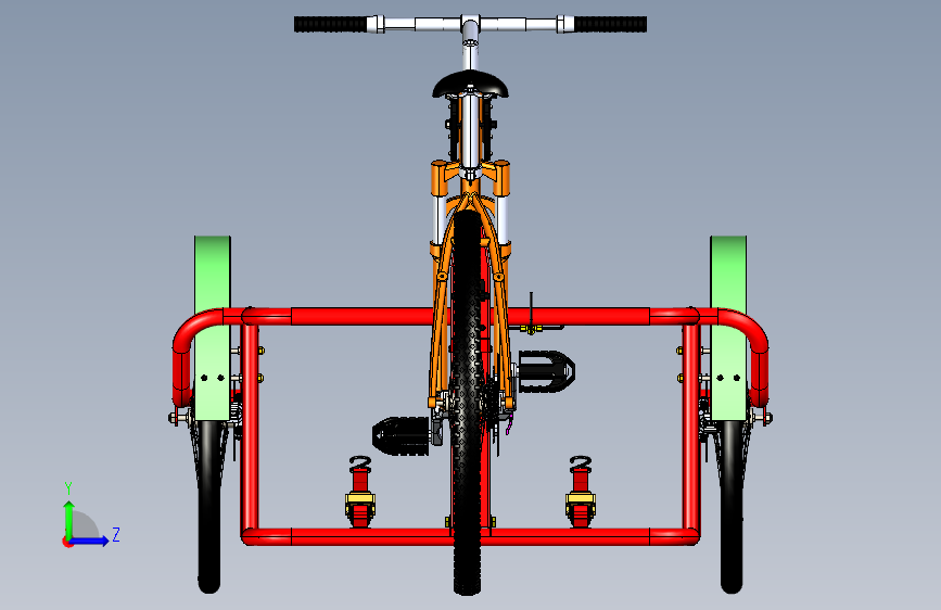 Y3932-轮椅 bike-to-trike-for-wheelchair STP_STEP_模型图纸下载 – 懒石网