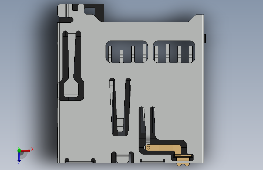Y4395-接插件 micro-sd-card-slot SW STP_SOLIDWORKS 2015_模型图纸下载 – 懒石网