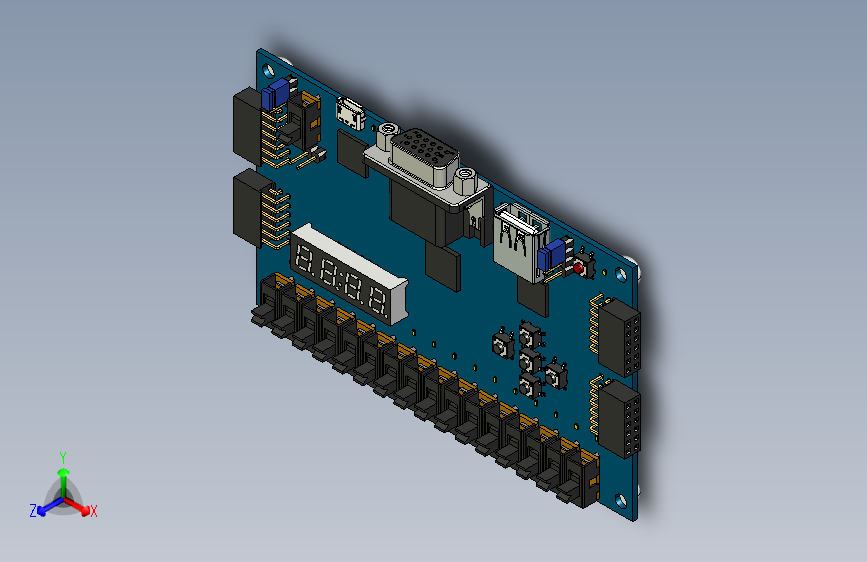Y4781-电路板 主板 digilent-basys3-xilinx-artix-7-fpga-trainer-board-1 2 STP ...