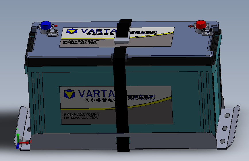 Y5905-电池 12v-battery 瓦尔塔电池 SW_SOLIDWORKS 2018_模型图纸下载 – 懒石网