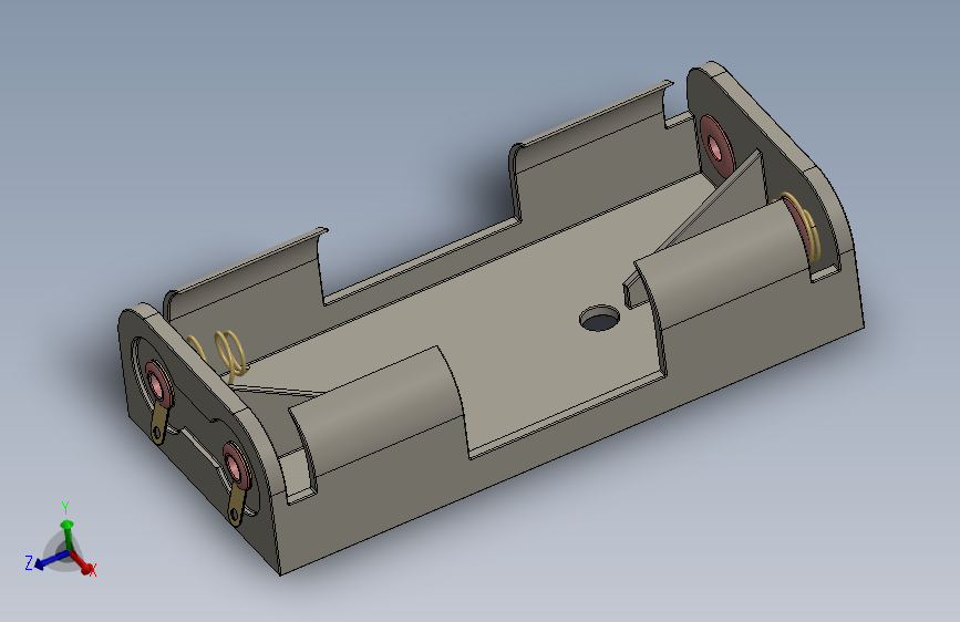 Y5917-电池 aaa-battery-holder-2 SW_SOLIDWORKS 2014_模型图纸下载 – 懒石网
